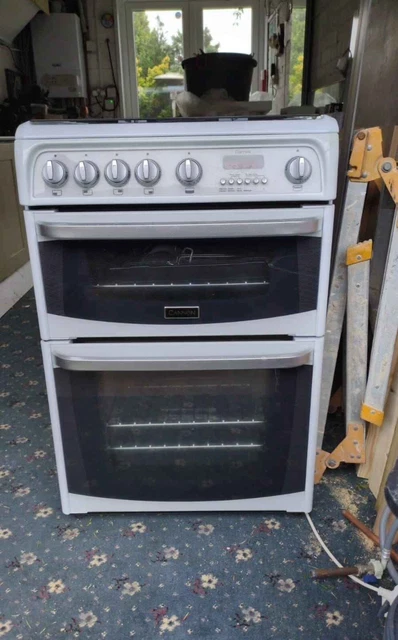 CANNON/HOTPOINT CH60GCIW DOUBLE Oven Gas Cooker - Free standing 60cm ...