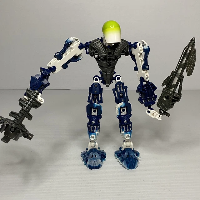 LEGO BIONICLE INIKA Toa Hahli 8728 with Yellow Headpiece (2005) VGC EUR ...