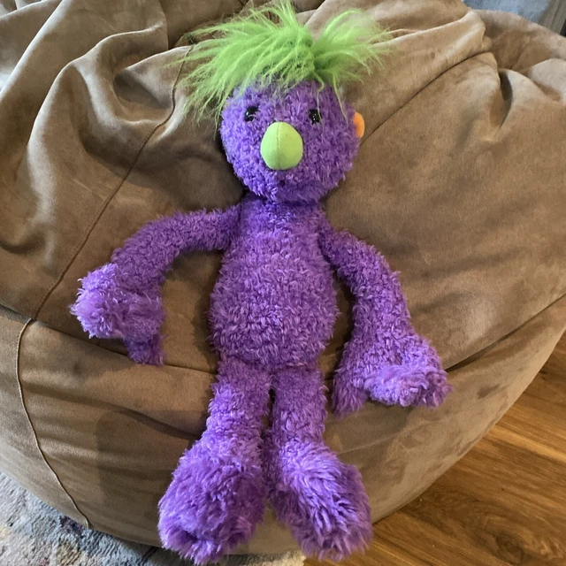 VINTAGE 2001 TOMY Jim Henson The Hoobs Iver Purple Talking Muppet 16 ...