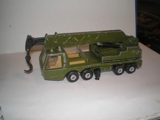 MATCHBOX SUPER KING Army K12 Hercules Mobile Crane K113 £5.00 - PicClick UK