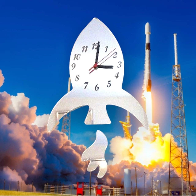 HORLOGES EN FORME De Fusée - Plusieurs Choix De Couleurs EUR 50,18 ...