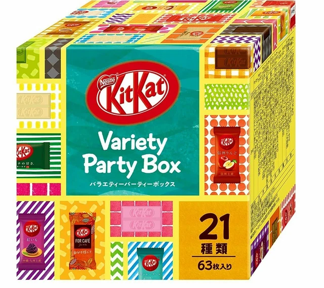 JAPANESE KIT KATS Party Box 63P NEW rare flavors candy Nestles rare ...