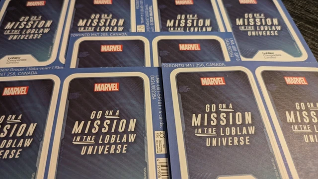 2024 LOBLAW'S MARVEL Super Heroes, Collector Cards 5 Packs of 4 cards ...