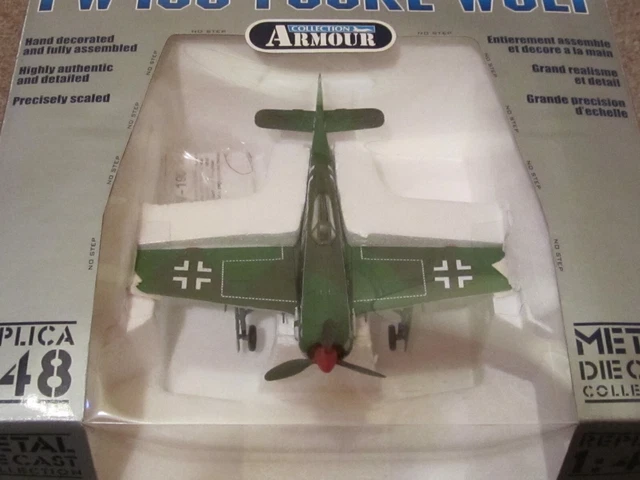ARMOUR/FRANKLIN MINT 1/48 Scale Focke-Wulf FW190 Luftwaffe III/JG-2 ...