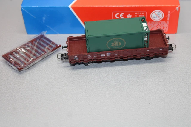 ROCO 46031 2-ACHSER Carro a Stanti Jever Scala H0 Conf. Orig. EUR 25,56 ...