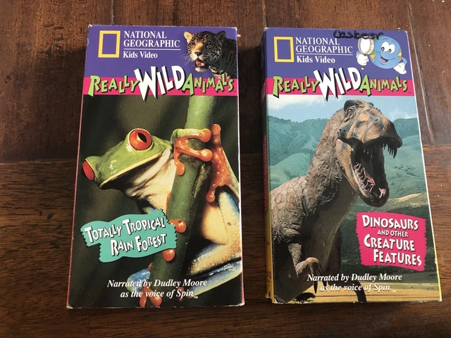 LOT OF 2 VHS National Geographic Kids & Really Wild Animals Rainforest ...
