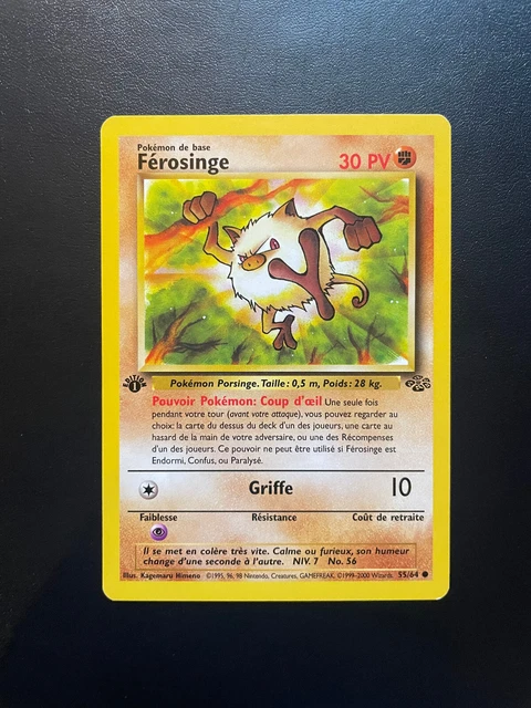 CARTE POKÉMON - FEROSINGE 55/64 - Edition 1 - ED1 - Jungle - Wizards ...