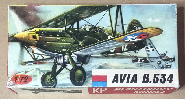 AVIA B.534 MODEL Kit 1:72 Scale KP Plastikovy Model 100% Complete £9.99 ...