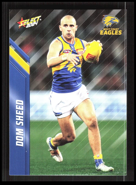 AFL 2024 SELECT West Coast Eagles Dom Sheed 169 Card CB-1-4-B-14 EUR 1 ...