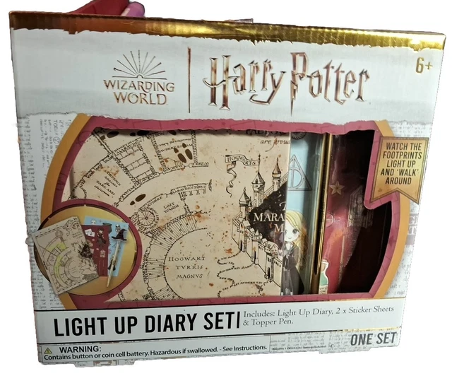 HARRY POTTER WIZARD Light Up Diary Journal Activity Set, Stickers ...