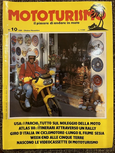 MOTOTURISMO RIVISTA N 10 ottobre novembre 1988 EUR 7,50 - PicClick IT