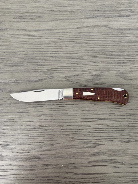 GEC #72 CODY Scout Brown Burlap Micarta 721123LB Tidioute Cutlery Great ...