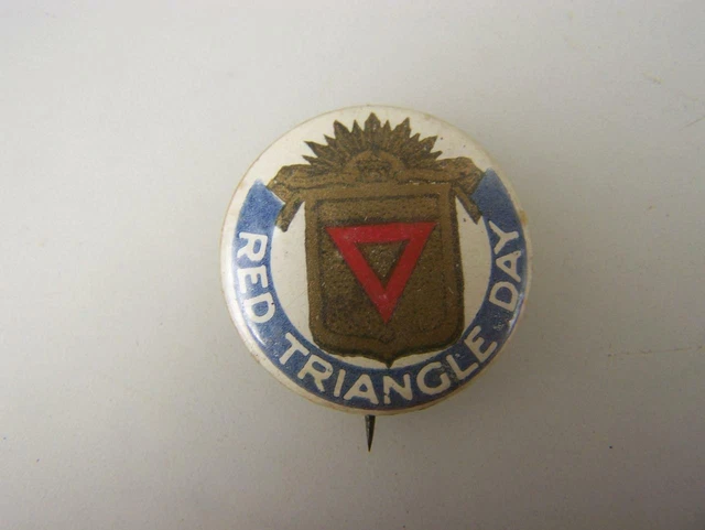 1940S PIN BACK badge YMCA Red Triangle Day 373 EUR 9,34 - PicClick FR