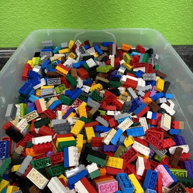X100 RANDOM LEGO 2x4 BRICKS MIX LEGOS ALL COLORS HUGE BULK LOT PARTS ...