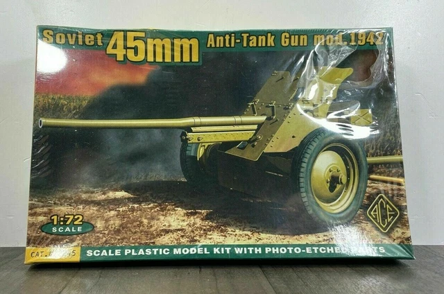 ACE 45MM ANTI-TANK Gun mod. 1942 1/72 Scale Kit # 72245 SEALED ...