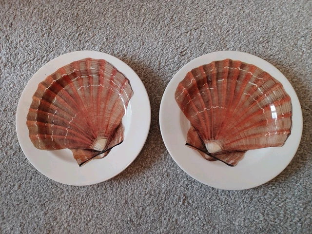PAIR OF EMMA Bridgewater 6.5 Inch Scallop Side Plates. VGC £31.89 ...