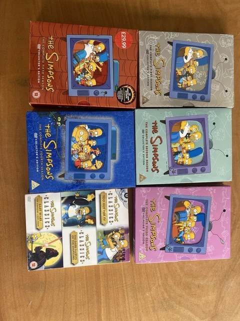 THE SIMPSONS COMPLETE Seasons 1 - 5 Dvd 'Collectors Edition' Box Sets £21.51 - PicClick UK