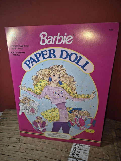 VINTAGE 1990’S BARBIE Paper Doll Book Collectable Rare Fashion Doll £14 ...