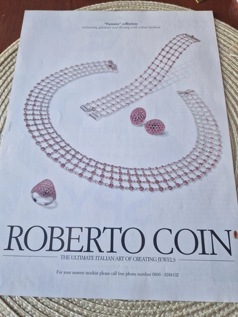 ROBERTO COIN VINTAGE 2000 Print Advert Magazine Ad Fashion £2.55 ...
