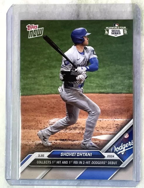 SHOHEI OHTANI LOS Angeles Dodgers Debut 2024 MLB TOPPS NOW Card 1 - In ... SHOHEI OHTANI LOS Angeles Dodgers Debut 2024 MLB TOPPS NOW Card 1 - In ...