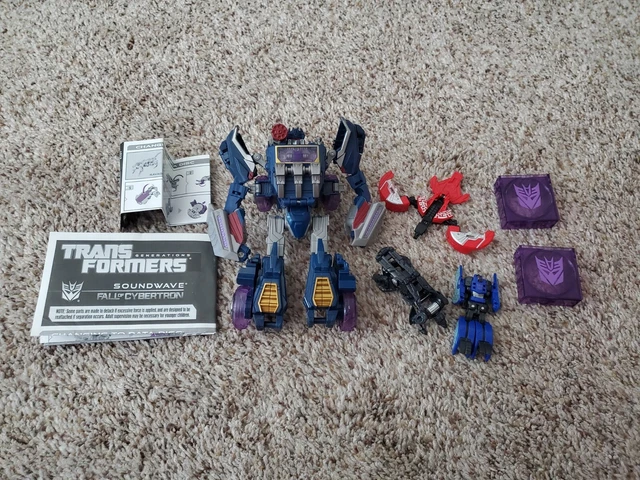 TRANSFORMERS FALL OF Cybertron Soundwave Laserbeak Ravager Rumble ...