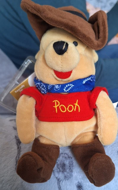DISNEY COWBOY WINNIE the Pooh Bean Bag Plush New with Tags Boots ...