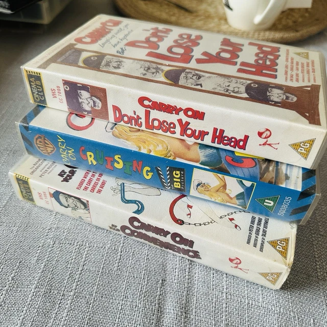 CARRY ON VHS Video Tape Collection Cruising Don’t Lose Your Head ...