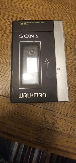 VINTAGE SONY WALKMAN WM-3 METAL Cassette Player For Spares Lights Up £ ...