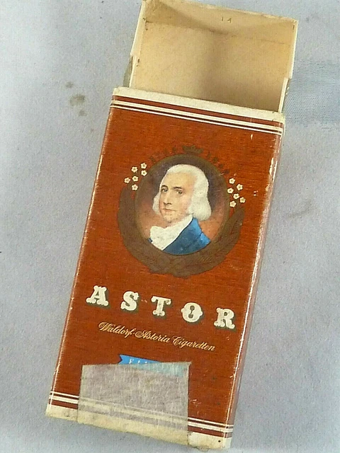 ASTOR (WALDORF ASTORIA) - alte Zigarettenschachtel für 10 Zigaretten ...