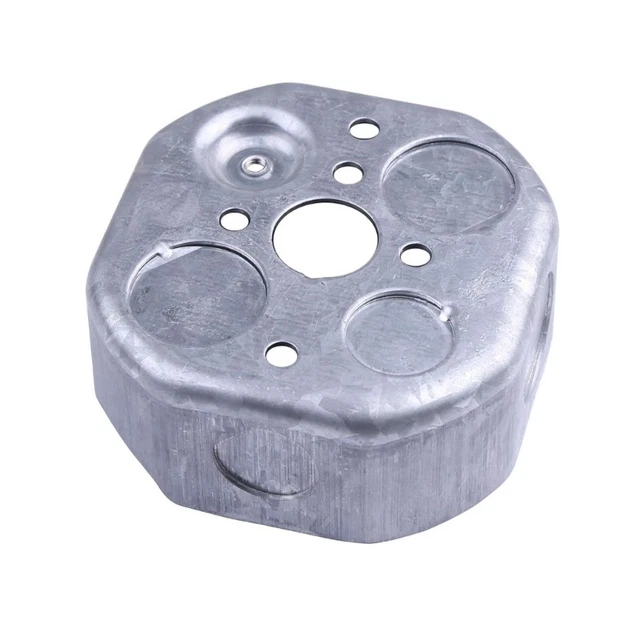 CUSTOMIZABLE ELECTRICAL BOX 4x4inch Metal Octagon Deep Knockout for ...