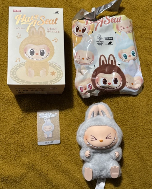 POPMART GENUINE LABUBU Have A Seat Hehe Plush Pendant New £22.52 ...