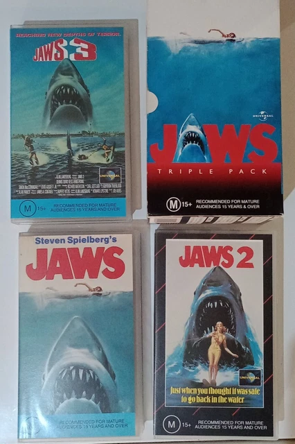 JAWS TRIPLE PACK Box set VHS EUR 59,89 - PicClick FR