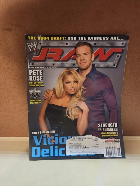 CHRISTIAN TRISH STRATUS WWE RAW magazine May 2004 WrestleMania XIX ...