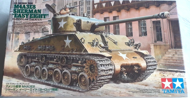 TAMIYA 35346 US M4A3E8 Sherman Easy Eight 1:35 **STARTED** £21.48 ...