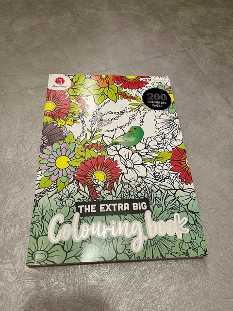 LIVRE DE COLORIAGE the extra big coloring book 200 fleurs nature EUR 3 ...
