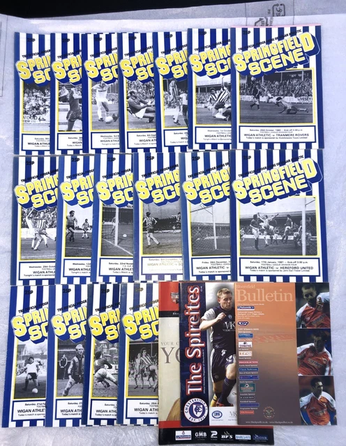 COLLECTION OF WIGAN Athletic Football Programmes £6.96 - PicClick UK