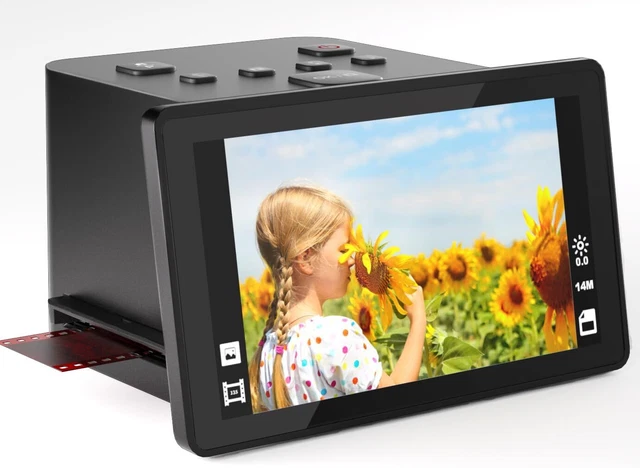 SLIDE & NEGATIVE Digital Film Scanner with Large 5" LCD Screen 22MP ...