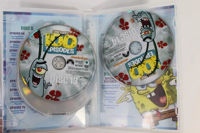 NICKELODEON SPONGEBOB SQUAREPANTS The First 100 Episodes DVD Set $31.00 ...