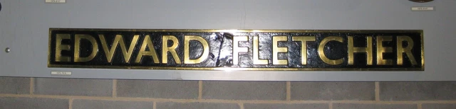 PHOTO STEAM LOCO nameplate 6X4 LNER Edward Fletcher £2.65 - PicClick UK