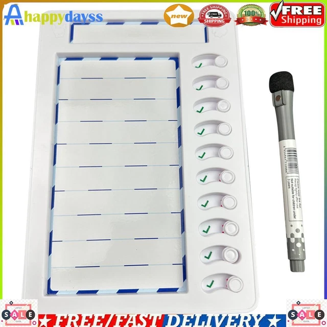 CHORE CHART BOARD Portable Memo Checklist Board Daily Memo Board for ...