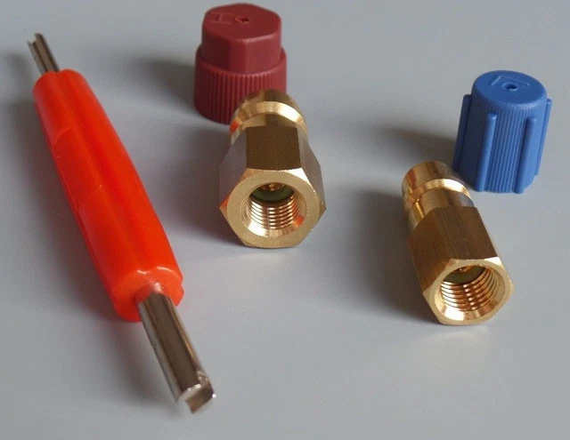 ADAPTER RETROFIT AIR Conditioning Conversion Kit R12 On R134a $34.82 ...