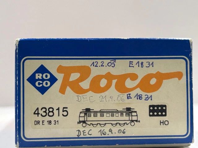 ROCO 43815 H0 Lokomotive E-Lok E18 31 DR GS DSS Modell 1:87 Eisenbahn ...