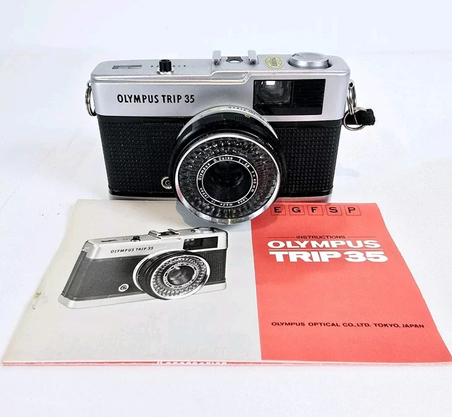OLYMPUS TRIP 35 35mm Vintage Compact Point & Shoot Film Camera Black £ ...