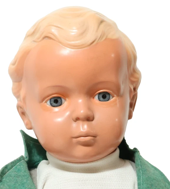 ALTE 42CM GROSSE Schildkröt Hans 42 Puppe Schildkrötpuppe Puppen Junge ...