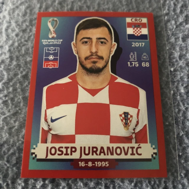 JOSIP JURANOVIC 2022 Panini FIFA WM KATAR Aufkleber rote Ausgabe ... JOSIP JURANOVIC 2022 Panini FIFA WM KATAR Aufkleber rote Ausgabe ...