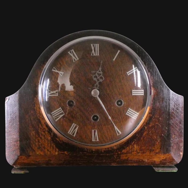 1952 SMITHS LANGLEY Westminster Oak Clock Roman Numerals Fair £65.72 ...