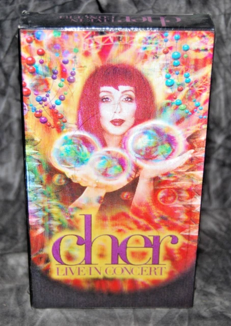 CHER LIVE IN Concert VHS 1999 Believe Tour NEW Sealed 3D Lenticular ...