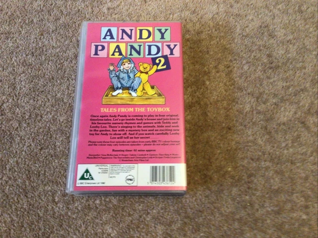 ANDY PANDY 2 VHS Video Tape Cassette Vintage Childrens Collectable £12. ...