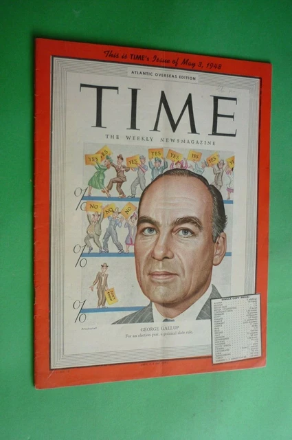 ORIGINAL TIME MAGAZINE May 3, 1948 George Gallup EUR 29,93 - PicClick FR