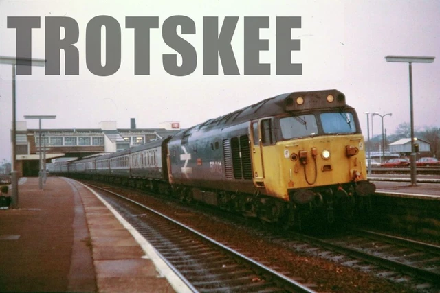 35MM SLIDE BR British Railways Diesel Loco Class 50 50021 Banbury 1982 ...